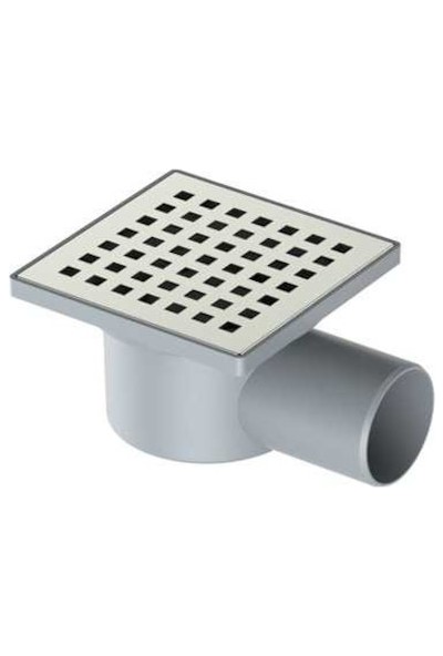 Akçay Yer Süzgeci 10X10 Paslanmaz Krom Çekvalfli