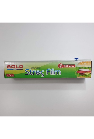 Gold Assan Streç Kayar Bıçak Kutulu 45 cm 300 M Gold Assan Streç Kayar Bıçak Kutulu 45 cm 300 M