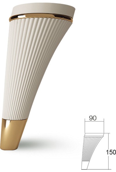 Misline Sementa Berjer, Koltuk, Kanepe ve Çekyat Ayağı 15 cm 4'lü Aytaşı Rengi Misline Sementa Berjer, Koltuk, Kanepe ve Çekyat Ayağı 15 cm 4'lü Aytaşı Rengi