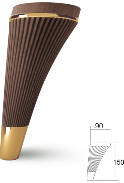 Misline Sementa Berjer, Koltuk, Kanepe ve Çekyat Ayağı 15 cm 4'lü Ceviz Renk Misline Sementa Berjer, Koltuk, Kanepe ve Çekyat Ayağı 15 cm 4'lü Ceviz Renk