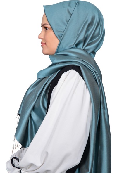 hintbazar Cam Göbeği Çift Taraflı Ipek Şal