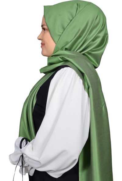 hintbazar Çağla Yeşili Çift Taraflı Ipek Şal