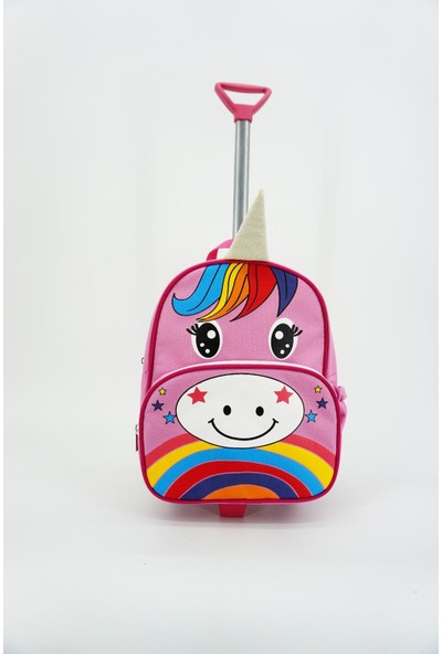 Lullaby Unicorn Çekçekli Sırt Çantası Pembe