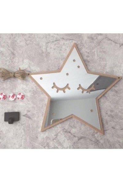 Walldeco Bebek Çocuk Odası Yıldız Ayna Duvar Dekoru Walldeco Bebek Çocuk Odası Yıldız Ayna Duvar Dekoru