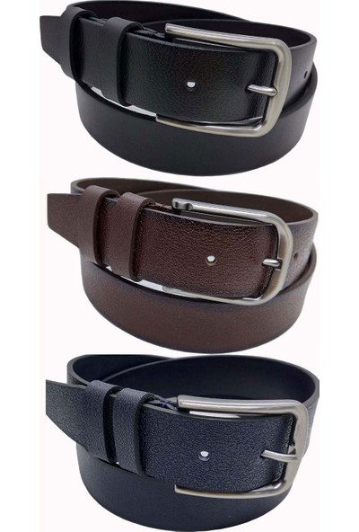 Gutiero %100 Deri 3’lü Çok Renkli Uzun Ömürlü Kemer