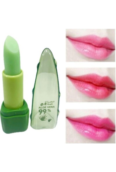 Aishali Aloevera %99 Dudak Bakım Nemlendirici Sihirli Ruj Pembe