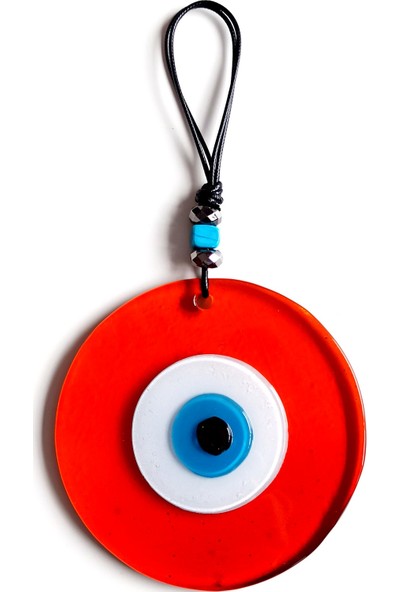 Mixperi Mavi Nazar Boncuklu El Yapımı Deri Ipli Turuncu Renk Şeffaf Cam Duvar Süsü Mixperi Mavi Nazar Boncuklu El Yapımı Deri Ipli Turuncu Renk Şeffaf Cam Duvar Süsü