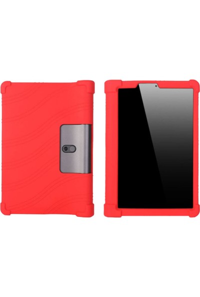 Microcase Lenovo Yoga Smart Tab TB-X705F Silikon Kılıf Kırmızı