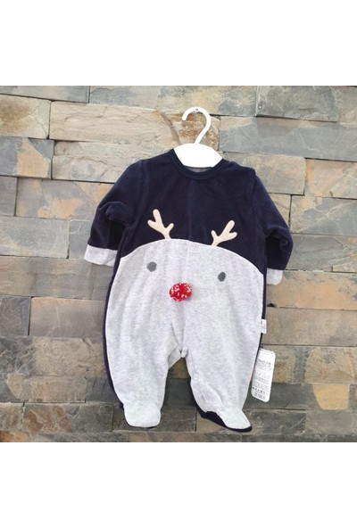 Trendyes Laicvert Kadife Ayaklı Uniseks Tulum