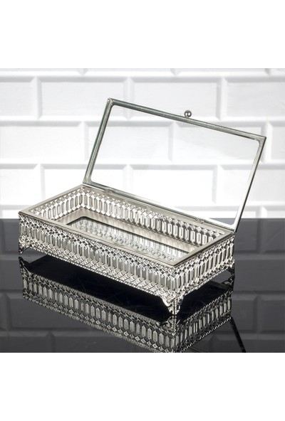 Zeyve Inci Dikdörtgen Aynalı Sandık