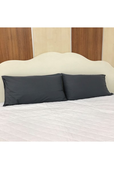 Antrasit Yüzde Yüz Pamuklu Yastık Kılıfı