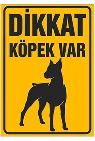 Vice Dikkat Köpek Var Uyarı Levhası 30 x 42 Cm Vice Dikkat Köpek Var Uyarı Levhası 30 x 42 Cm