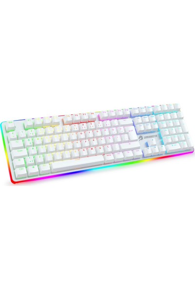 Gamebooster G918 Fire Storm RGB Red Switch Beyaz Mekanik Gaming Klavye Gamebooster G918 Fire Storm RGB Red Switch Beyaz Mekanik Gaming Klavye