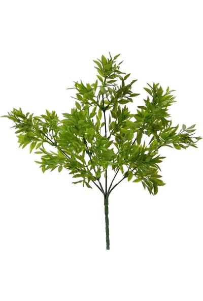 Dekorsende Yapay Çay Otu Demeti Koyu Yeşil