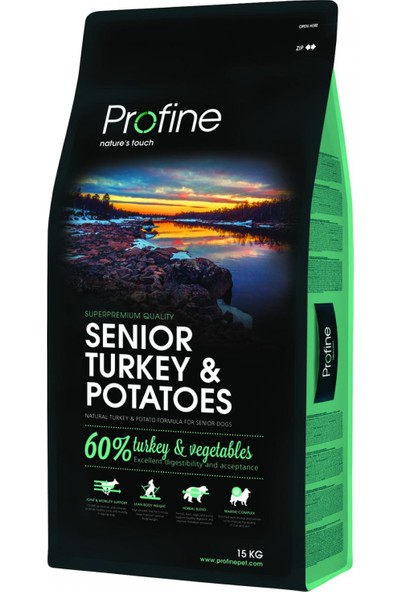 Profine Senior Hindili&patatesli Düşük Tahıllı Yaşlı Köpek 15KG Profine Senior Hindili&patatesli Düşük Tahıllı Yaşlı Köpek 15KG