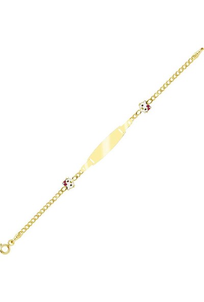 Myra Gold Hello Kitty Figürlü Altın Çocuk Künyesi