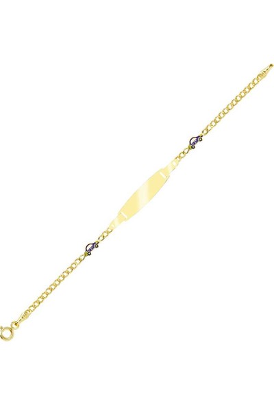 Myra Gold Araba Figürlü Altın Çocuk Künyesi Myra Gold Araba Figürlü Altın Çocuk Künyesi