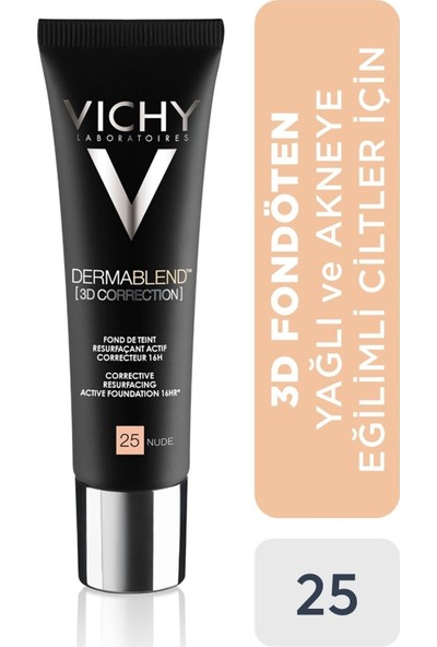 Vichy Fondöten Karma,yağlı ve Akneye Eğilimli Ciltler 25 Doğal Renk 30 ml Vichy Fondöten Karma,yağlı ve Akneye Eğilimli Ciltler 25 Doğal Renk 30 ml