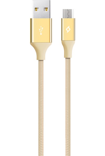 TTec AlumiCable Micro USB Şarj Kablosu - Altın 2DK11A TTec AlumiCable Micro USB Şarj Kablosu - Altın 2DK11A