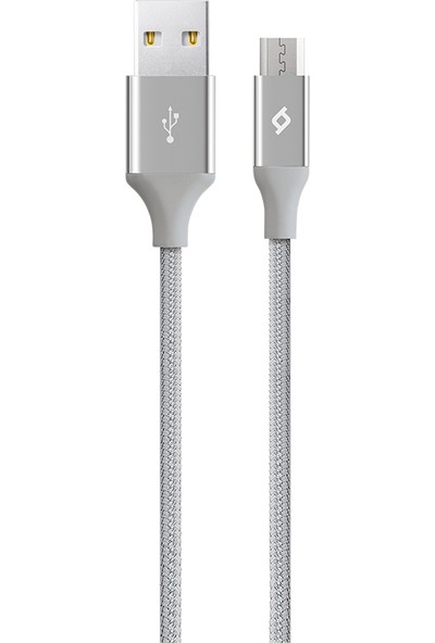 TTec AlumiCable Micro USB Şarj Kablosu - Gümüş 2DK11G TTec AlumiCable Micro USB Şarj Kablosu - Gümüş 2DK11G