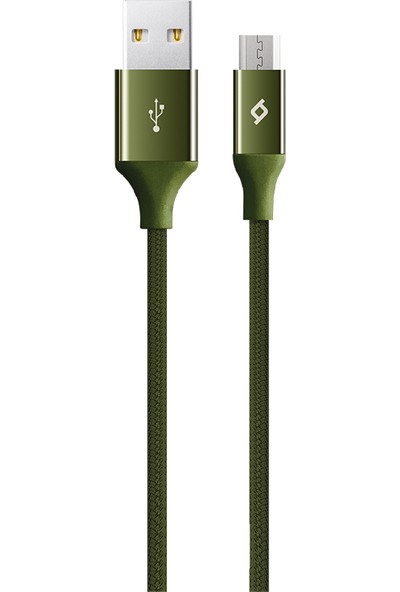 TTec AlumiCable Micro USB Şarj Kablosu - Haki Yeşili 2DK11HY TTec AlumiCable Micro USB Şarj Kablosu - Haki Yeşili 2DK11HY
