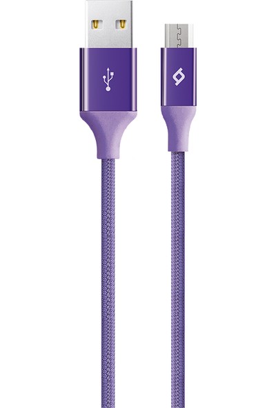 TTec AlumiCable Micro USB Şarj Kablosu - Mor 2DK11MR TTec AlumiCable Micro USB Şarj Kablosu - Mor 2DK11MR