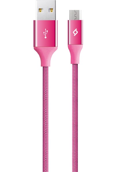 TTec AlumiCable Micro USB Şarj Kablosu - Pembe 2DK11P TTec AlumiCable Micro USB Şarj Kablosu - Pembe 2DK11P