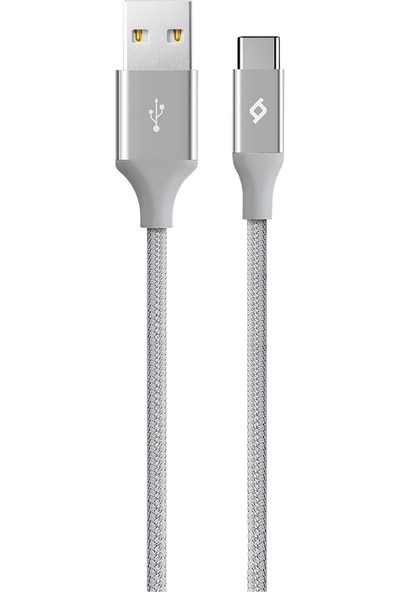 Ttec AlumiCable Type-C Şarj Kablosu Gümüş 2DK18G