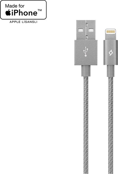 Ttec Alumicable Mfi Apple iPhone Şarj Kablosu Ttec Alumicable Mfi Apple iPhone Şarj Kablosu
