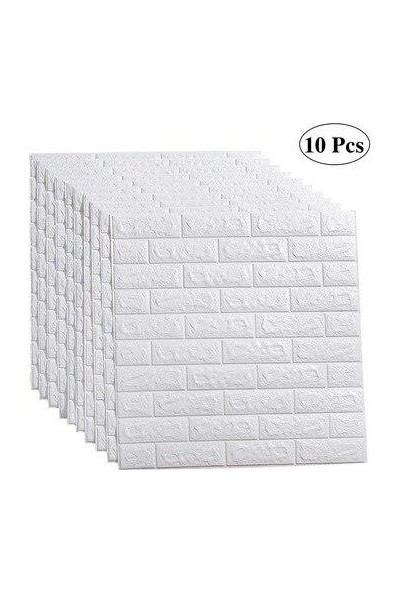 Renkli Duvarlar NW01 Kendinden Yapışkanlı 70X77 cm 10 Adet Sünger Tuğla Duvar Kağıdı Paneli Renkli Duvarlar NW01 Kendinden Yapışkanlı 70X77 cm 10 Adet Sünger Tuğla Duvar Kağıdı Paneli