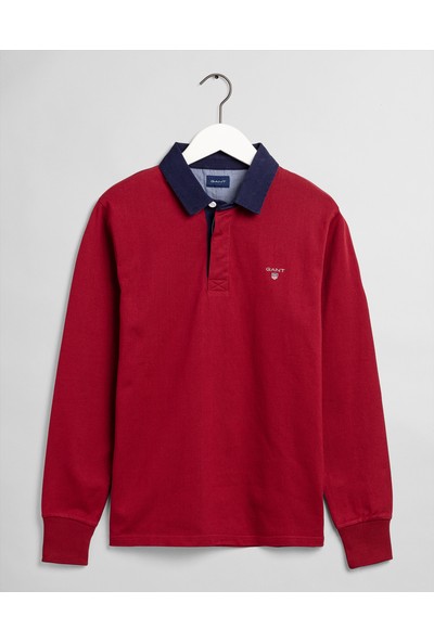 Gant Erkek Kırmızı Polo Yaka Sweatshirt 2005050.617