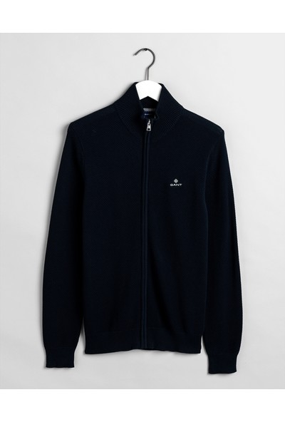 Gant Erkek Lacivert Fermuarlı Triko 8030524.433