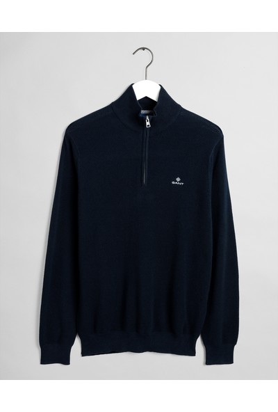 Gant Erkek Lacivert Fermuarlı Triko 8030523.433