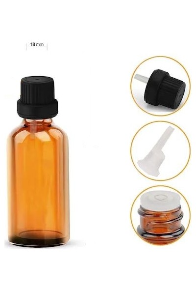 Ziylan 20CC Kahverengi Cam Şişe,tıpalı Kapak,içten Damlalıklı, 50 Adet Ziylan 20CC Kahverengi Cam Şişe,tıpalı Kapak,içten Damlalıklı, 50 Adet