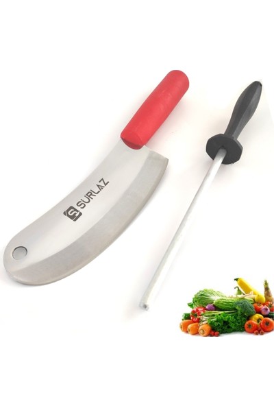 SürLaz Soğan Satırı Zırh Bıçak Pide Satırı Kıyma Bıçağı Bileme Masatı Set SürLaz Soğan Satırı Zırh Bıçak Pide Satırı Kıyma Bıçağı Bileme Masatı Set