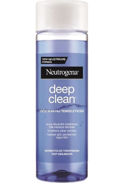 Neutrogena Deep Clean Göz Makyaj Temizleyici 125 ml Neutrogena Deep Clean Göz Makyaj Temizleyici 125 ml
