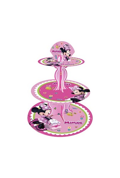 Parti Dünyası Minnie Mouse Pembe Cupcake Standı Parti Dünyası Minnie Mouse Pembe Cupcake Standı