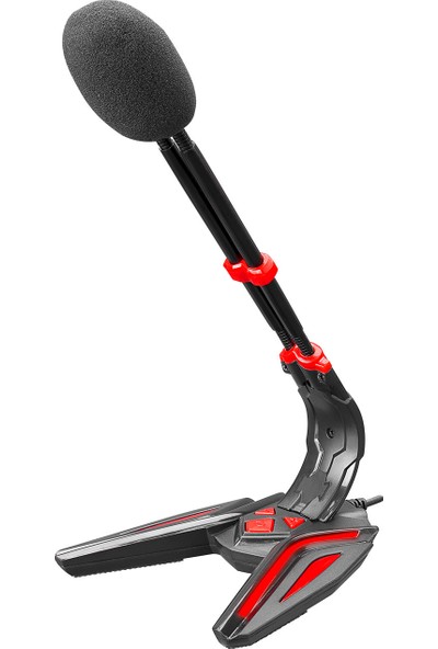 Rampage Rmx-M9 Cobra Siyah USB Masaüstü LED Mikrofon