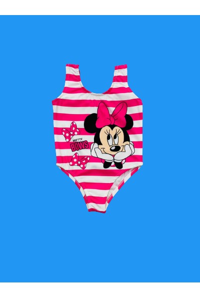 Lolli Boom Kids Kız Çocuk Mickey Baskılı Pembe Renk Askılı Mayo Lolli Boom Kids Kız Çocuk Mickey Baskılı Pembe Renk Askılı Mayo