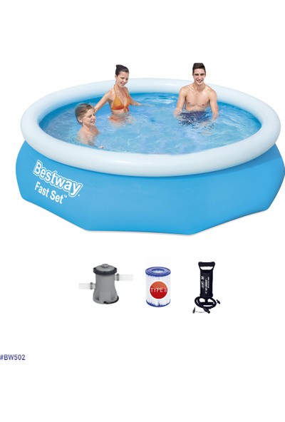 Bestway Büyük Şişme Havuz Seti 305X76CM Bw 502