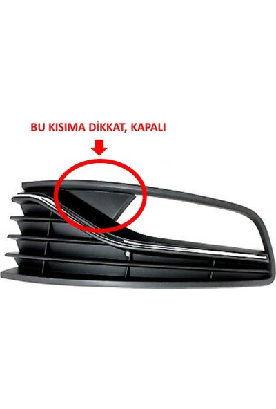 Gkl Vw Polo 2015-2018 Sol Sis Farı Çerçevesi Sisli Kromlu 6C0854661C