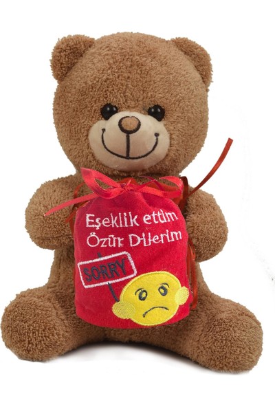 Sole Özür Dilemenin En Tatlı Hali Çikolatalı Peluş Özür Ayısı