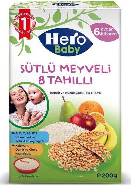 Hero Baby Sutlu Tahıllı Meyvelı 200 gr Fiyatı - Taksit Seçenekleri