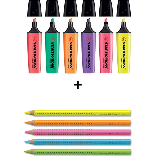 Stabilo ve Faber-Castell 11 Renk Fosforlu Kalem Seti Fiyatı