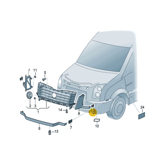 İlkay Otomotiv Crafter Ön Panjur Klipsi [2E0821817] Fiyatı