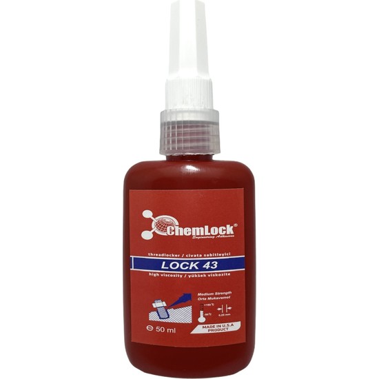 Chelox Chemlock Lock 43 Sökülebilir Civata Sabitleyici 50ML. Fiyatı