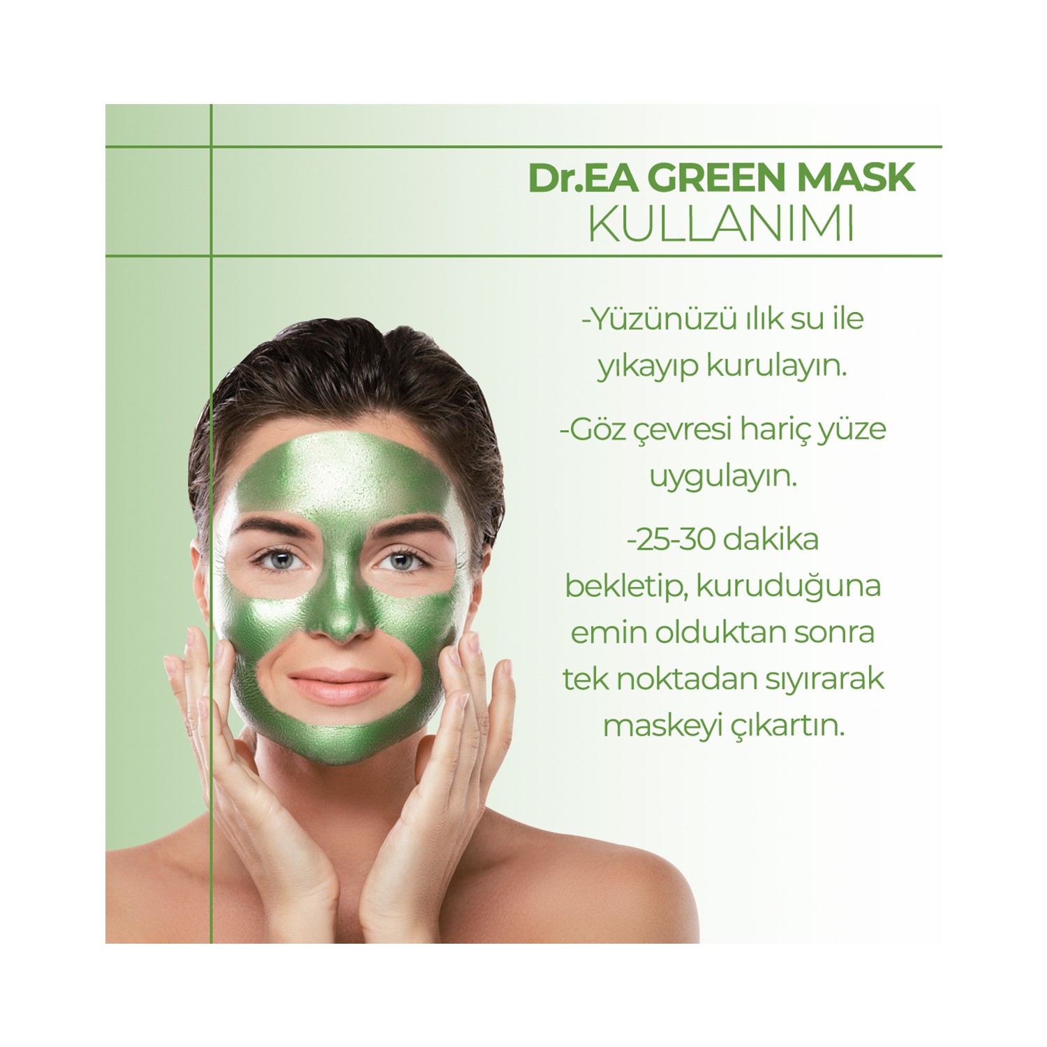 Dr. EA Yesil Maske Akne Önleyici Karsiti Soyulabilir Yeşil Fiyatı