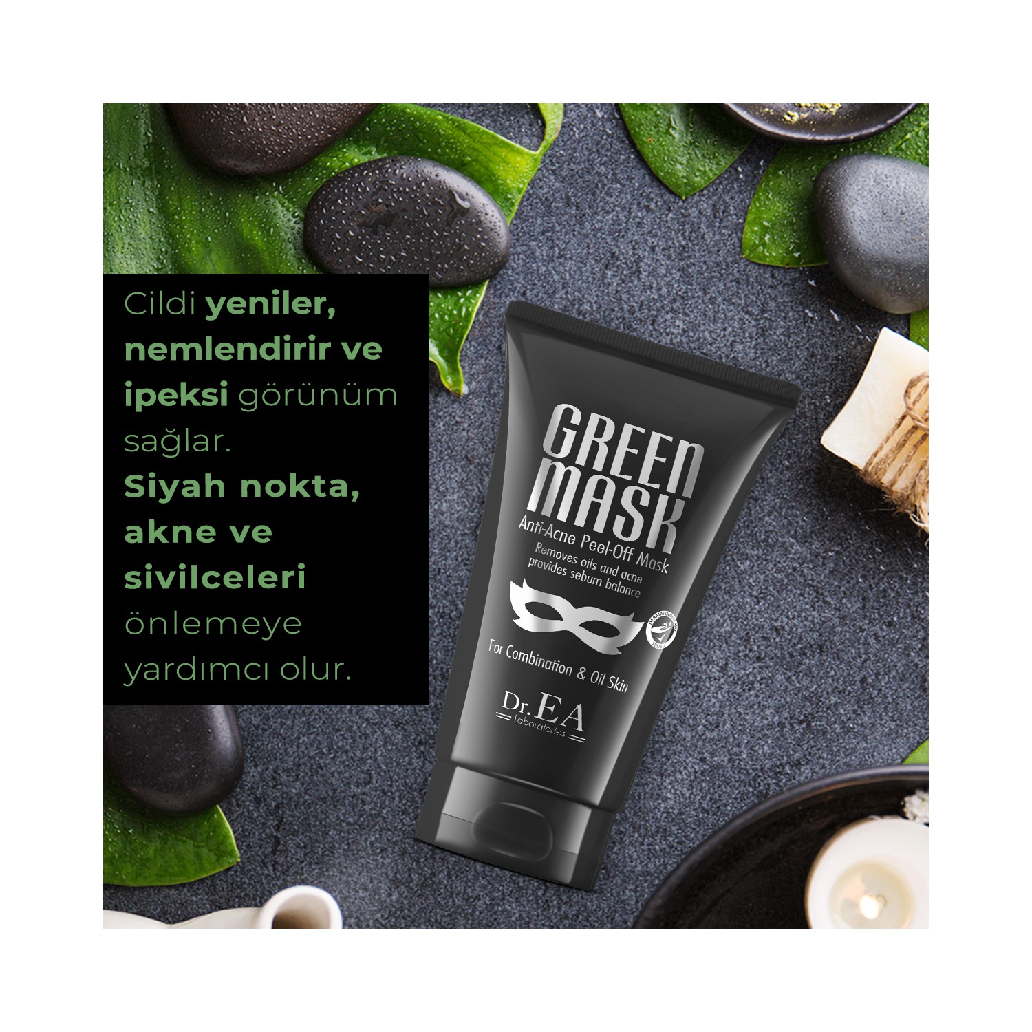 Dr. EA Yesil Maske Akne Önleyici Karsiti Soyulabilir Yeşil Fiyatı