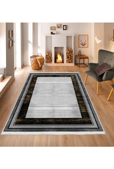 Benzahome Dijital Baskılı Deri Taban Halı