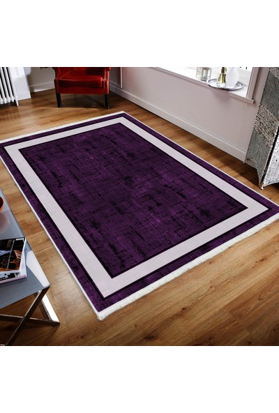 Benzahome Dijital Baskılı Deri Taban Halı